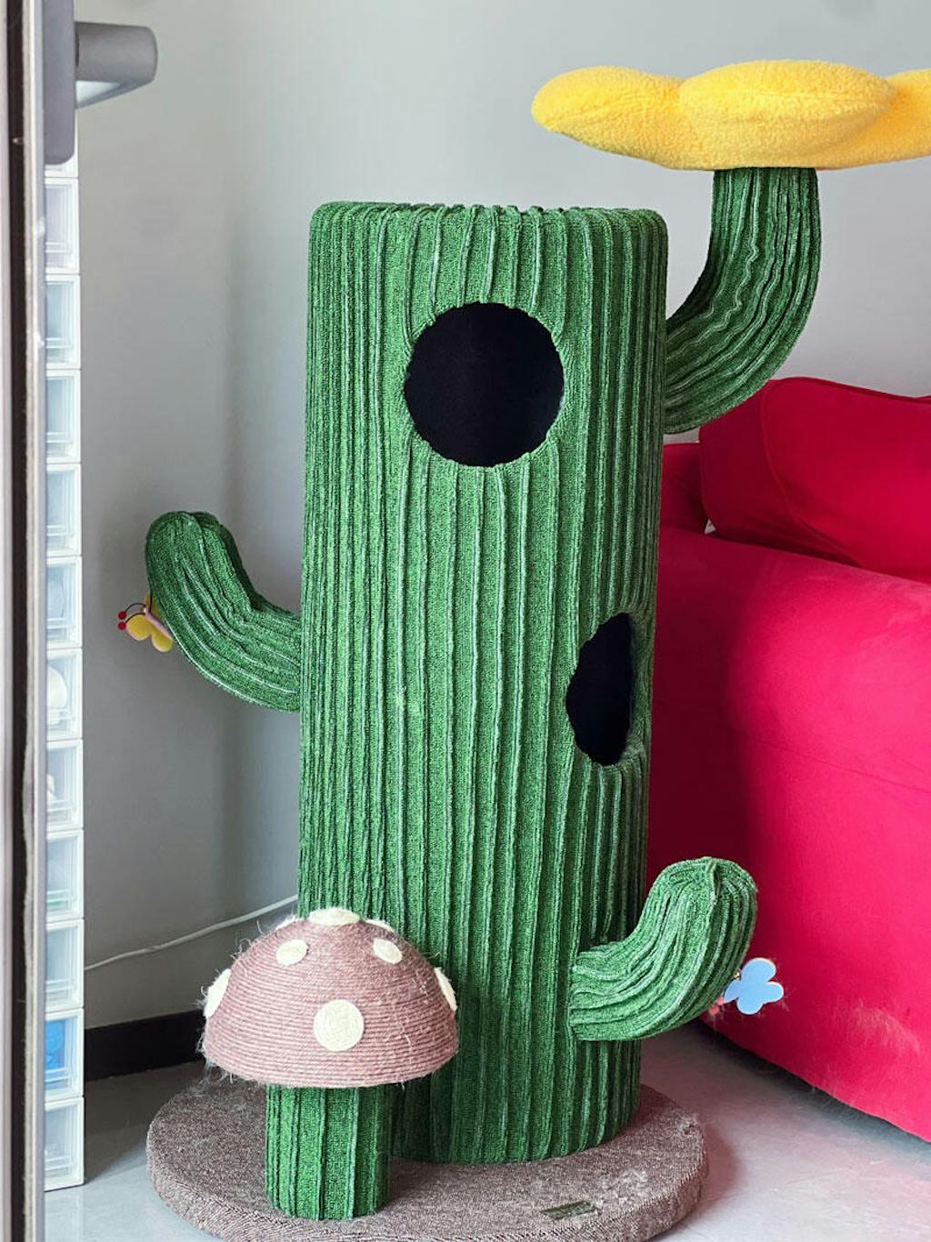 Deluxe Large Cactus Solid Cat Tree Climbing Frame – MEWCATS