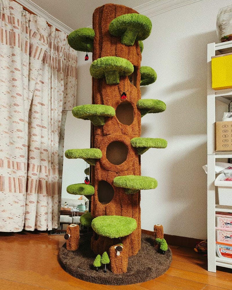 Luxury Cat Tree Looks Like Tree Tall Climbing Frame – MEWCATS
