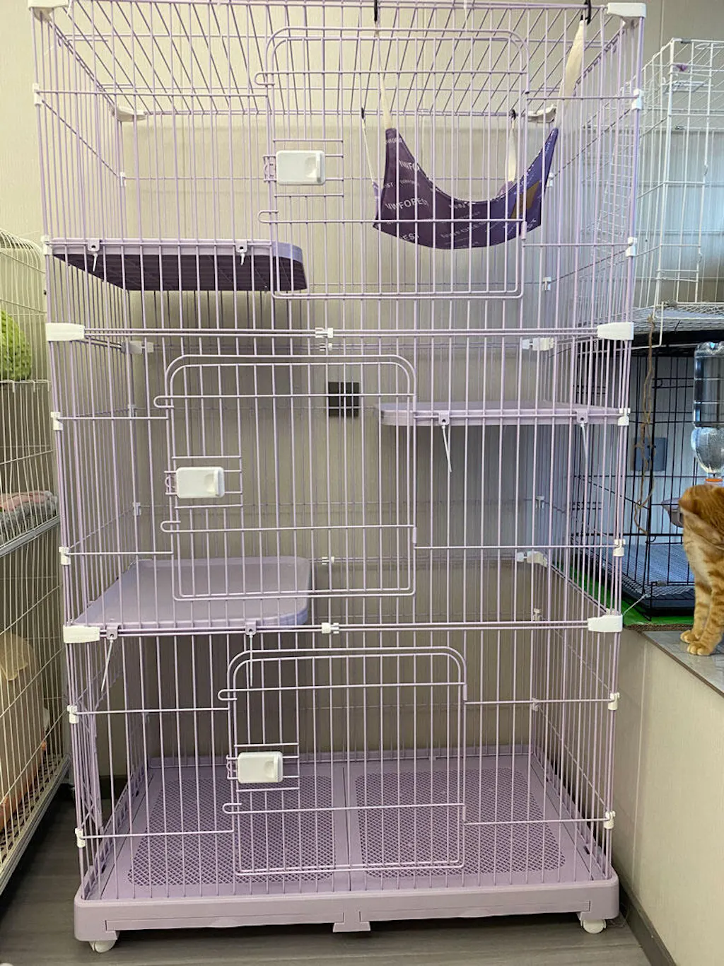 Elegant Purple Cat Cage Home Large House – MEWCATS