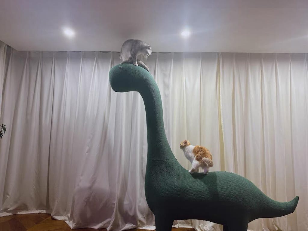 Dinosaur Large Cat Climbing Frame Seat Tree – MEWCATS