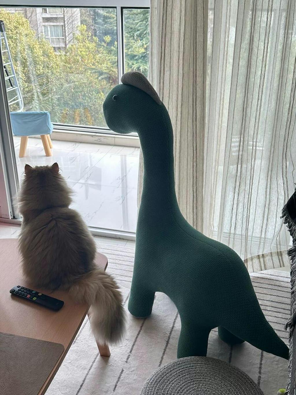 Dinosaur Large Cat Climbing Frame Seat Tree – MEWCATS