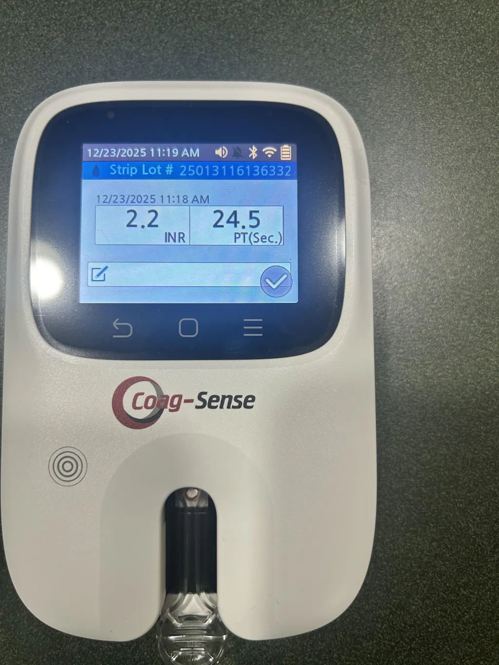 Coag-Sense PT2 PT/INR Monitoring System