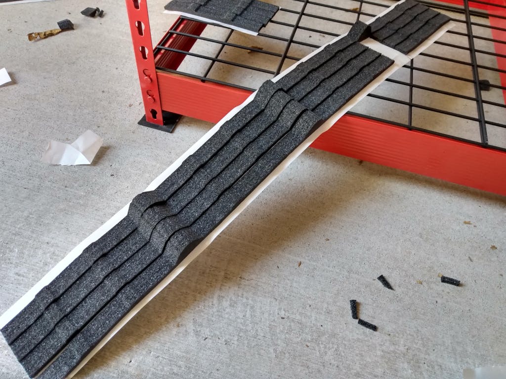 HR 3ft Inside Closure Foams w/Glue - Mid-Michigan Metal Sales