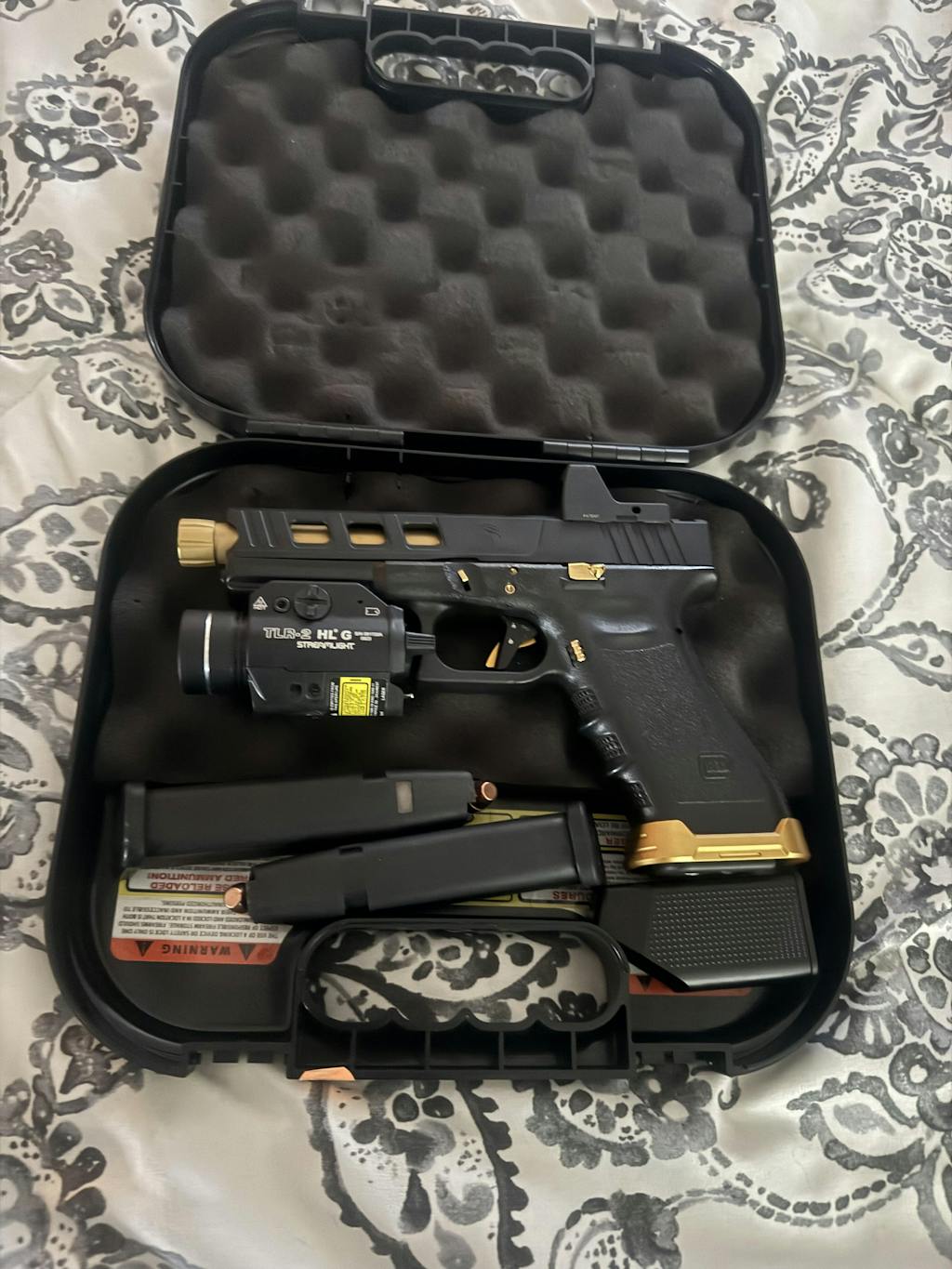 Glock 22 Slide: Black G22 Slide – RMR ELITE Cut, Window Ports - Mid ...