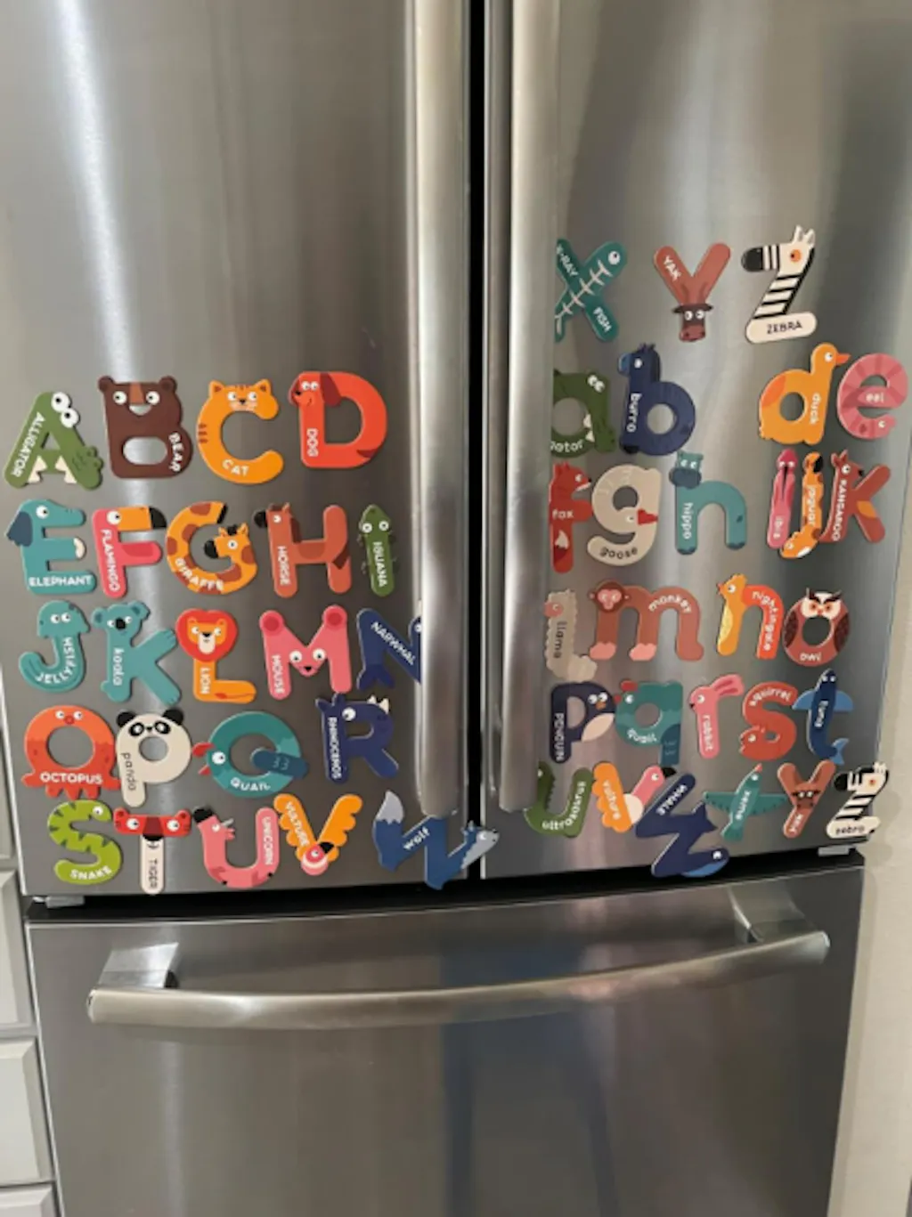 Jumbo Letter Magnets for Kids | Animal Design | Educational Toy – mideerart