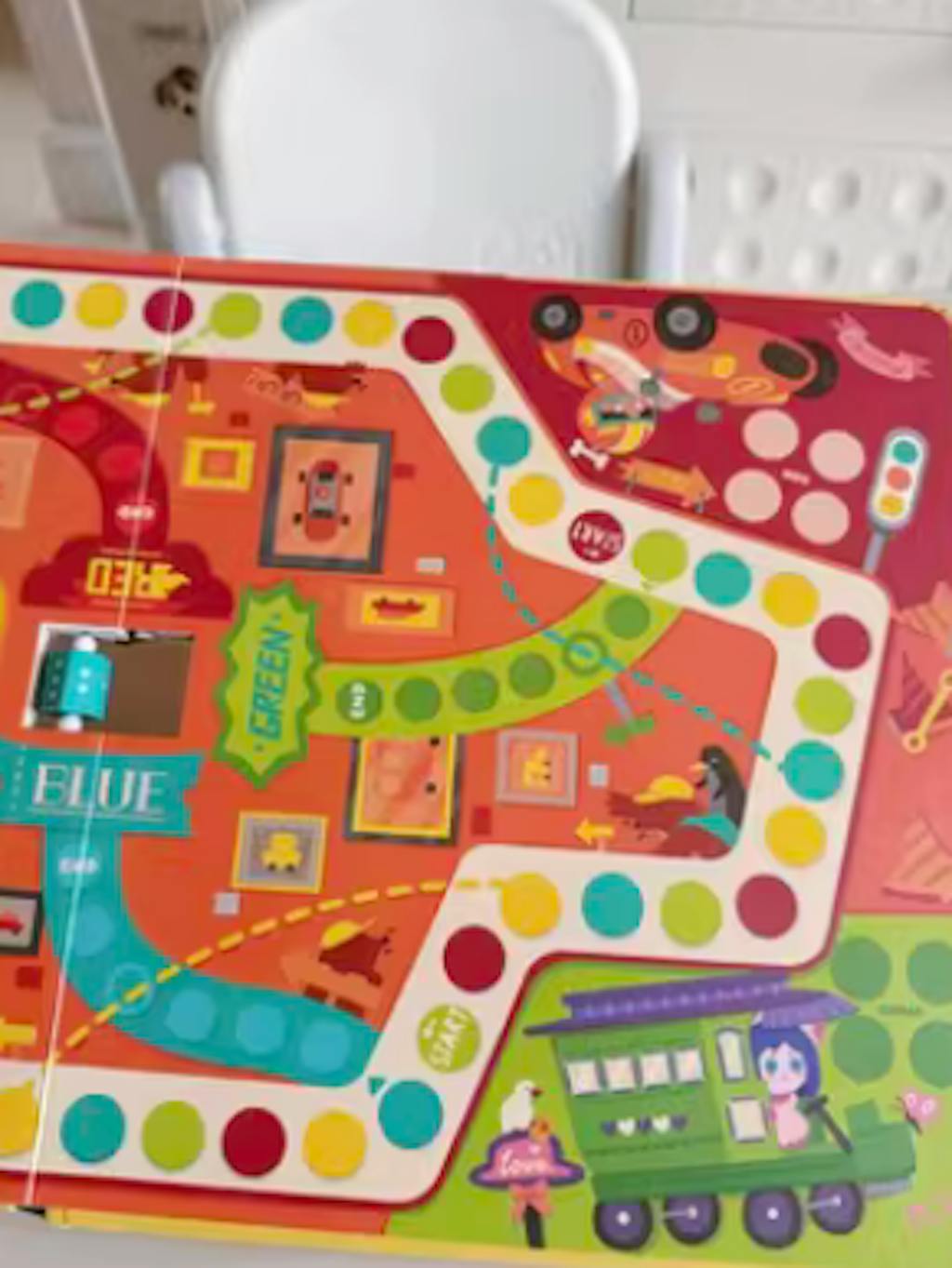 6-in-1 Board Game Book, Portable Travel Games for Kids & Families ...