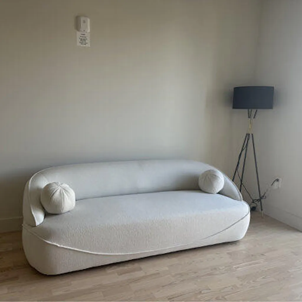 Brody Sofa - Beige Boucle Couch | MidinMod | Houston TX
