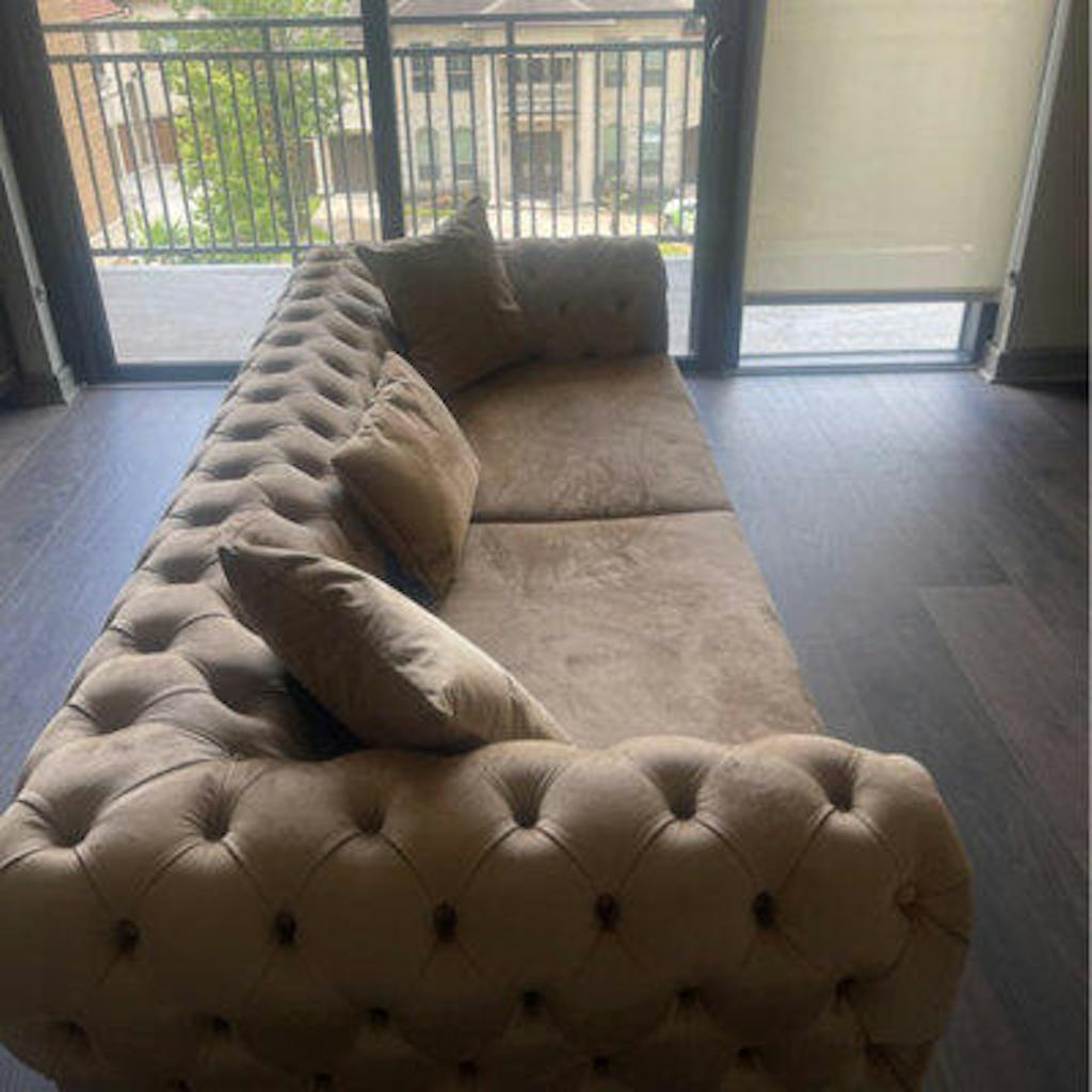 Jessica Sofa - Navy Blue Velvet | MidinMod | Houston TX