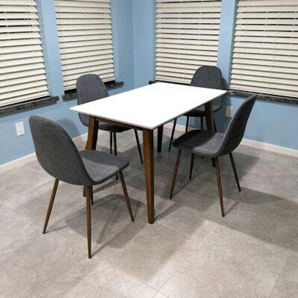 Abbott Dining Table White (Small) | MidinMod | Houston TX