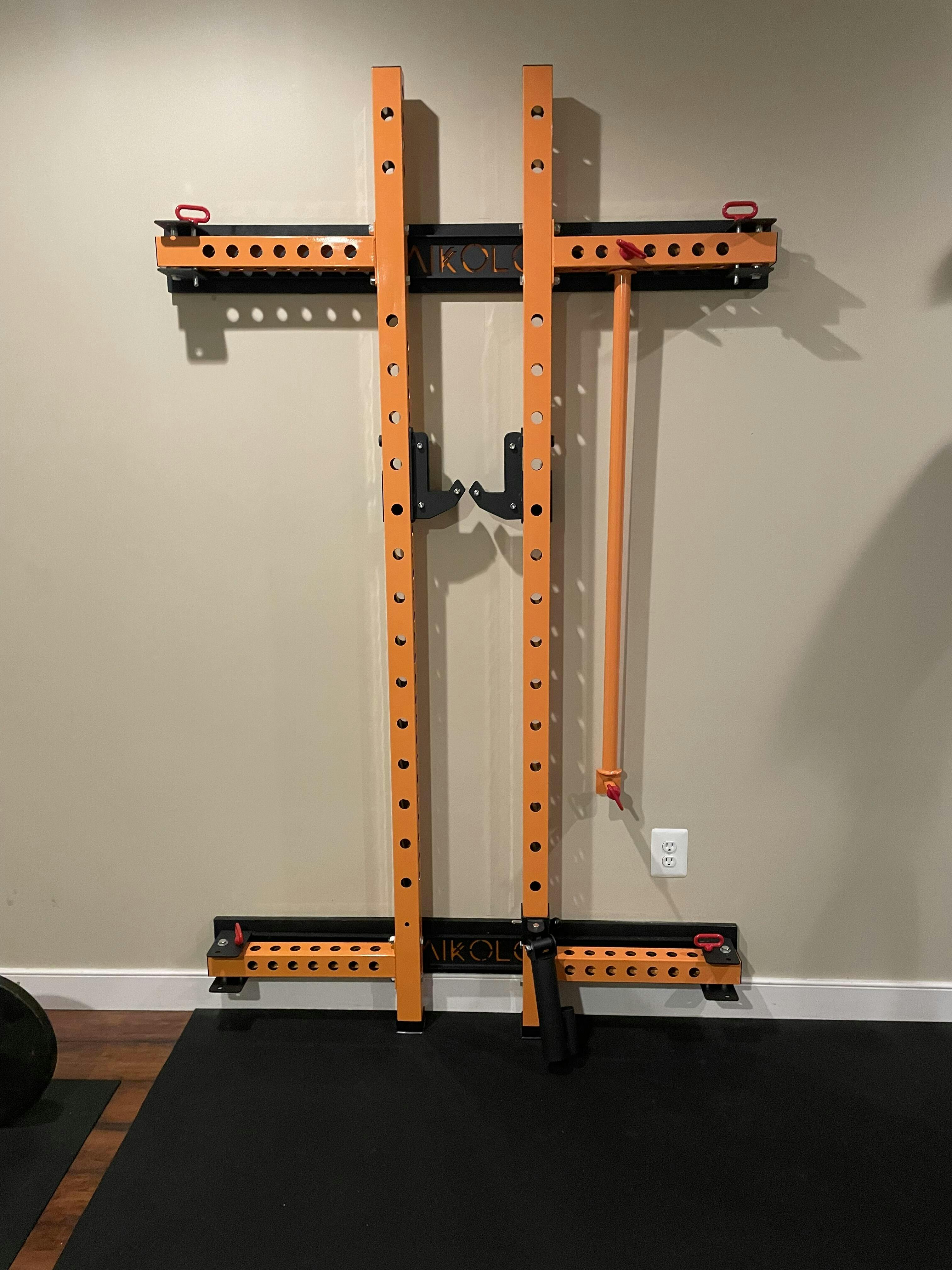 Mikolo Wall-Mounted Squat Rack Standrad Set with Small Footprint