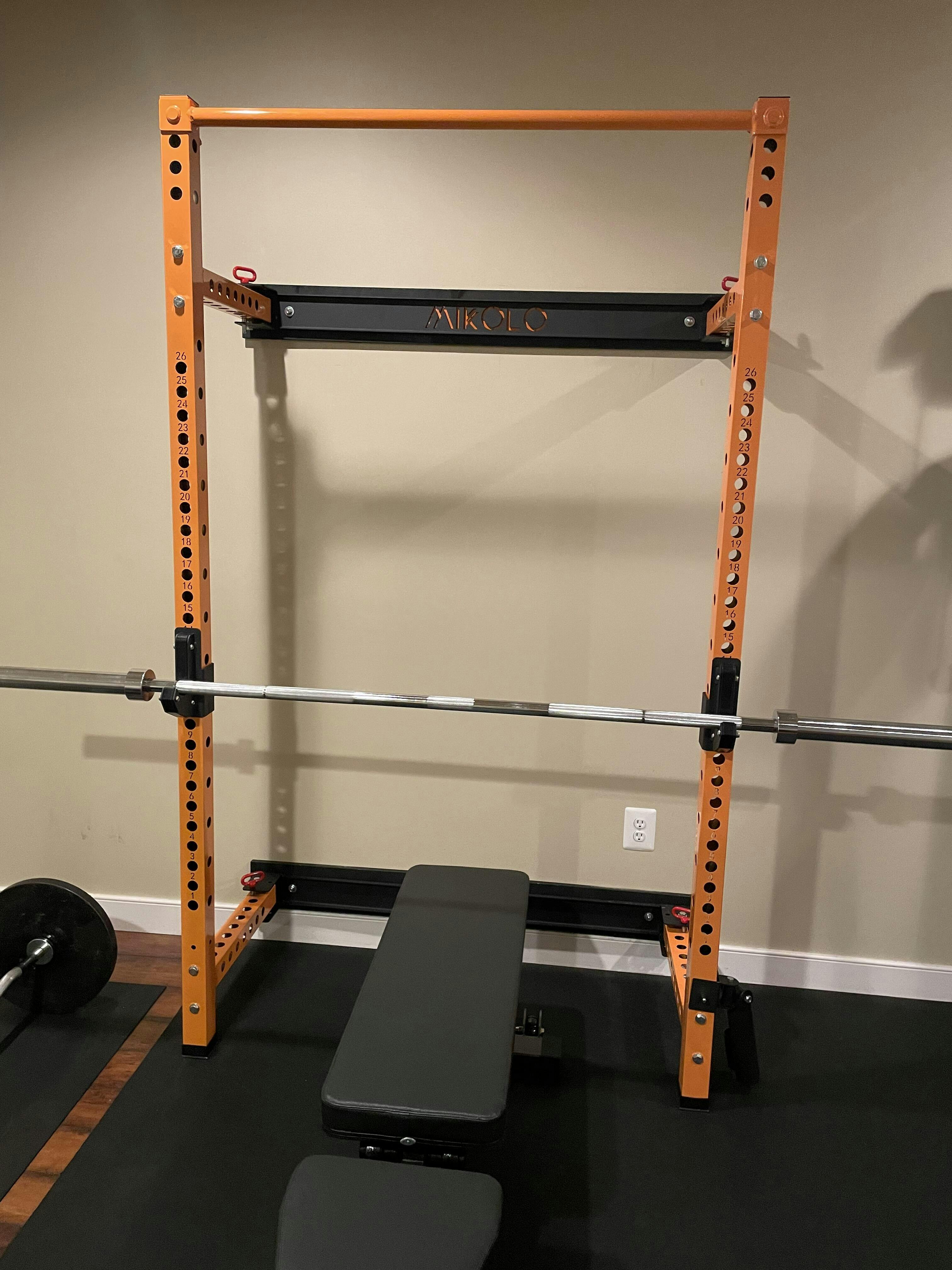 Mikolo Wall-Mounted Squat Rack Standrad Set with Small Footprint