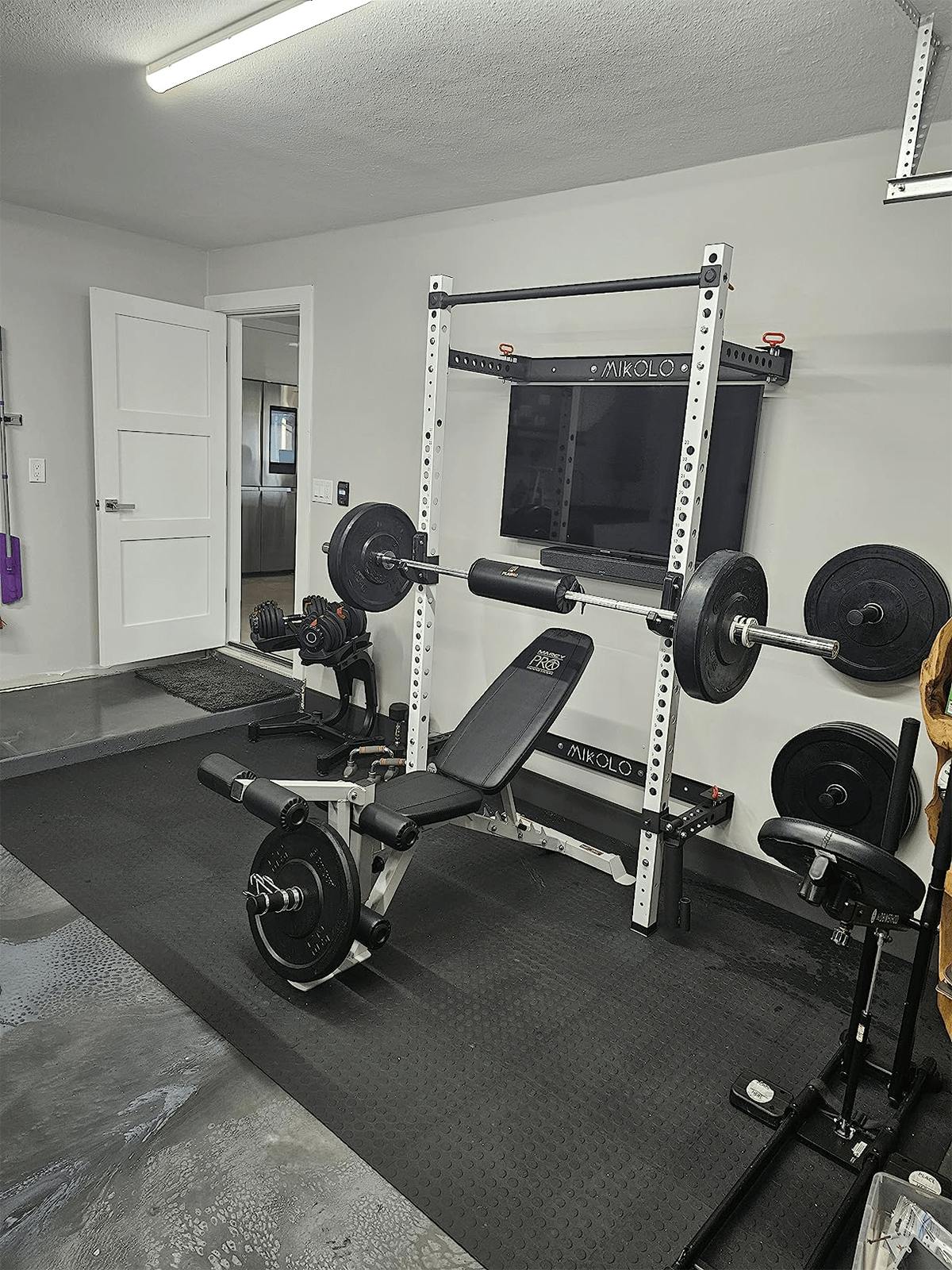 Mikolo Wall-Mounted Squat Rack Standrad Set with Small Footprint