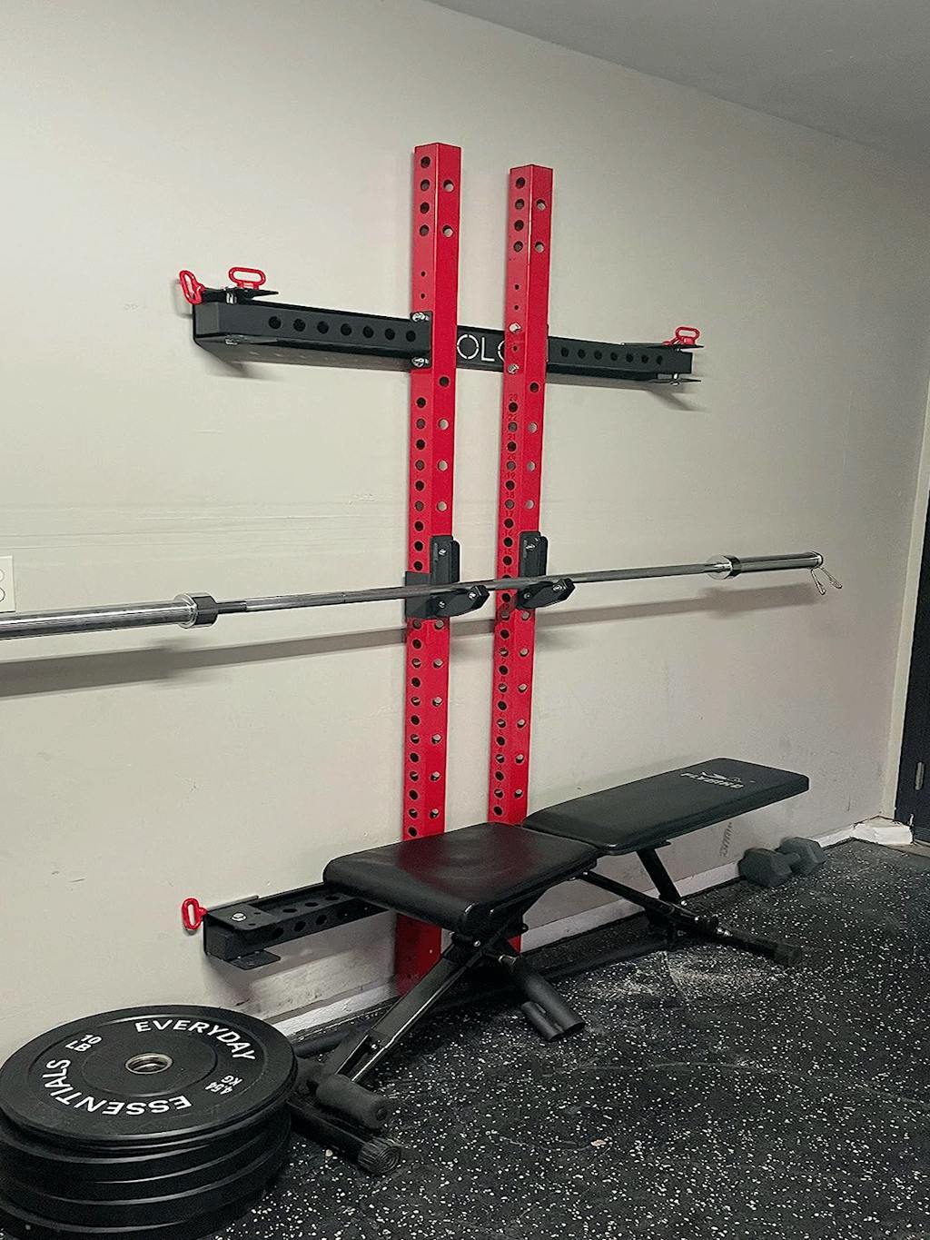 Mikolo Wall-Mounted Squat Rack Standrad Set with Small Footprint
