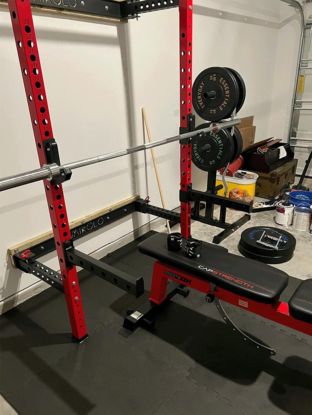 Mikolo Wall-Mounted Squat Rack Standrad Set with Small Footprint