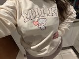Varsity Crewneck - Milk – Milkmochabear