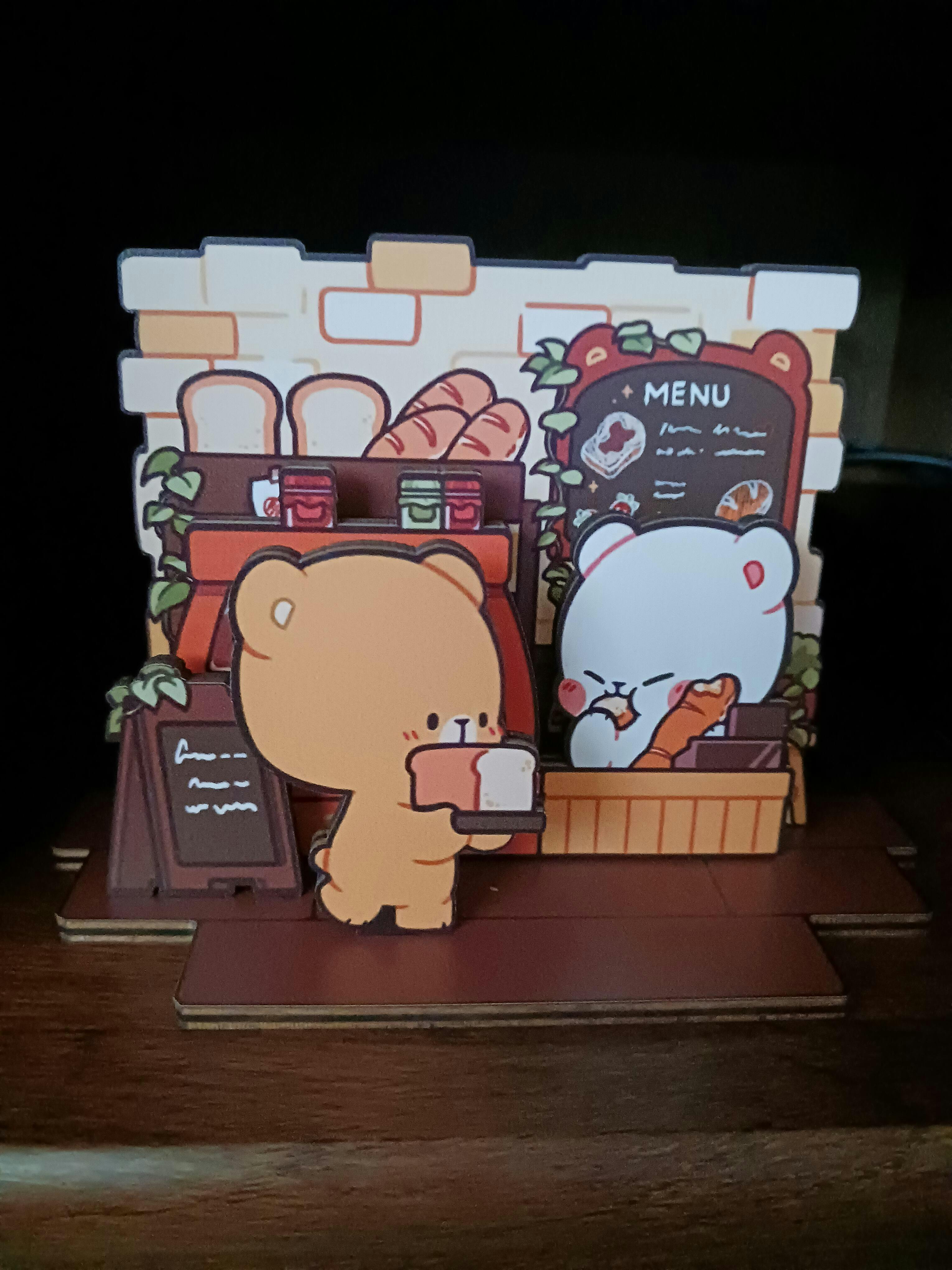 Wooden Standee - Cozy Bakery – Milkmochabear
