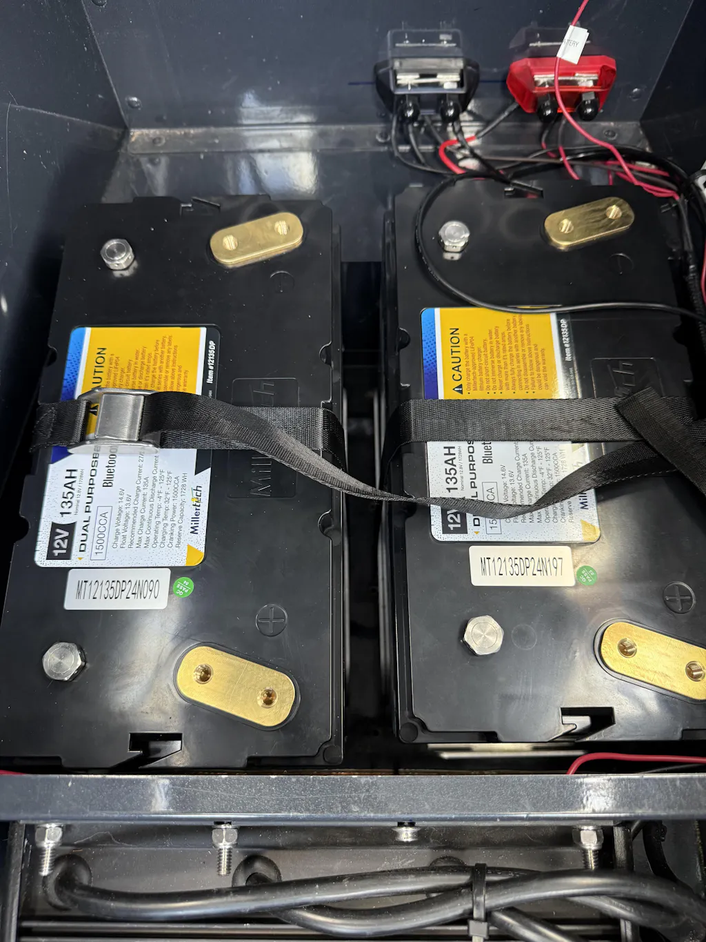12V 135AH Dual Purpose Starting Battery w/ BT (12135-DP) - Miller Tech