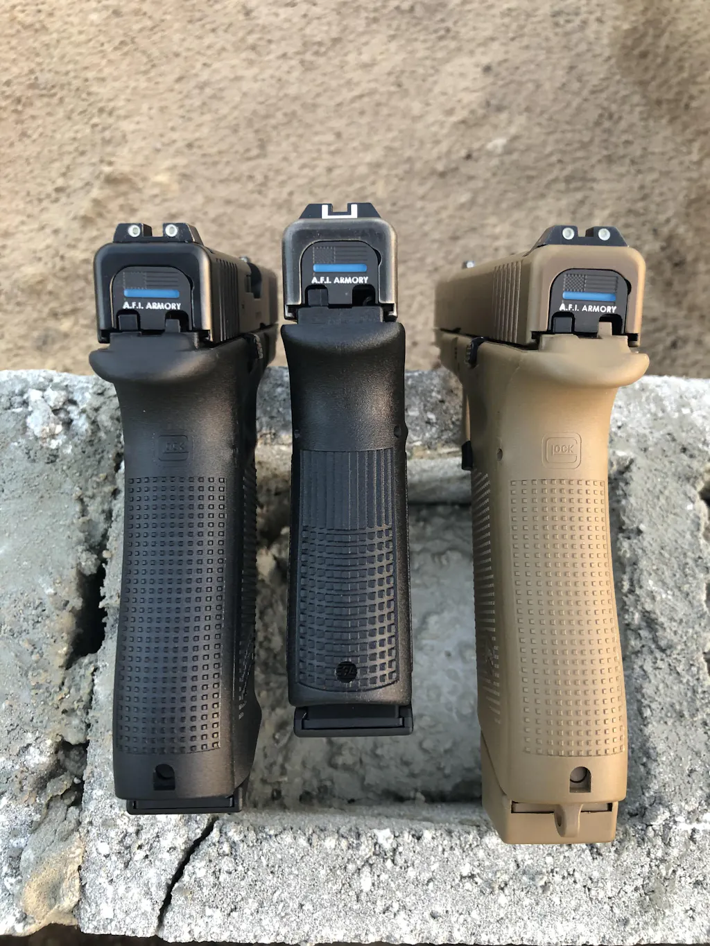 Custom Thin Blue Line Slide Back Plate | MILSPIN Glock Slide Back Plate