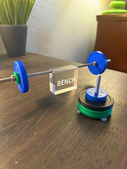 The Original Mini Barbell | Stainless Steel Model Barbell + PR Tracker