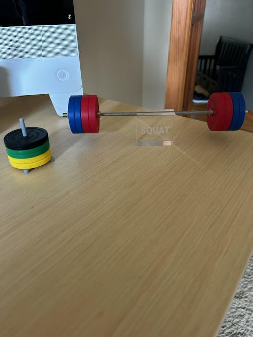 The Original Mini Barbell | Stainless Steel Model Barbell + PR Tracker