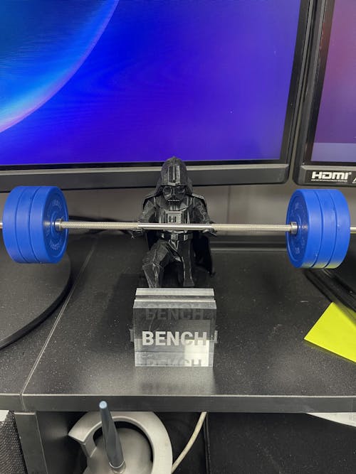 The Original Mini Barbell | Stainless Steel Model Barbell + PR Tracker