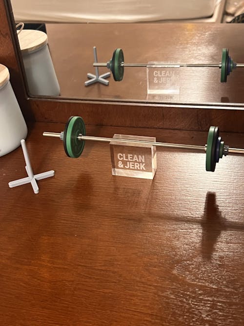 The Original Mini Barbell | Stainless Steel Model Barbell + PR Tracker
