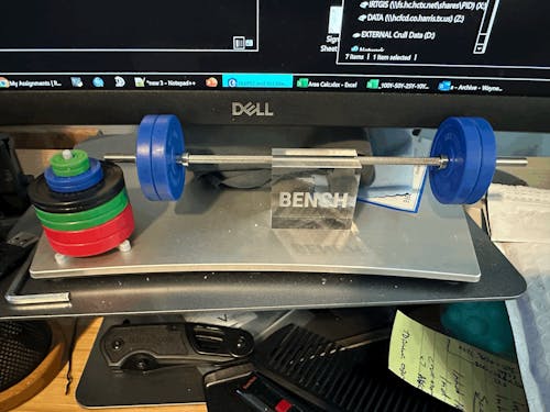 The Original Mini Barbell | Stainless Steel Model Barbell + PR Tracker