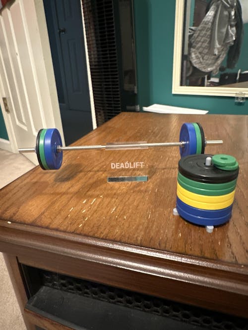 The Original Mini Barbell | Stainless Steel Model Barbell + PR Tracker