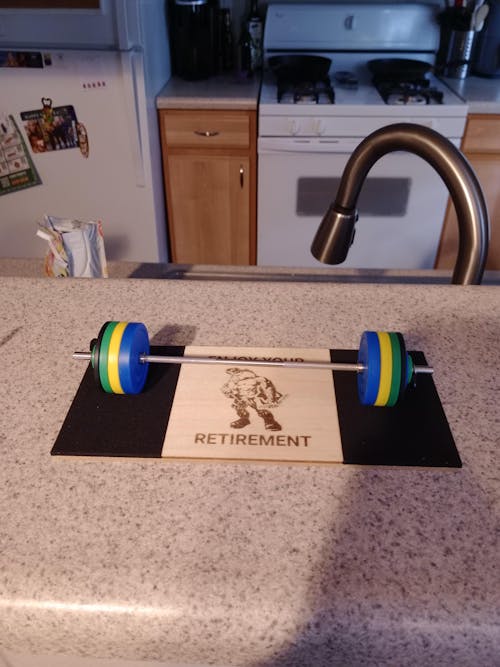 The Original Mini Barbell | Stainless Steel Model Barbell + PR Tracker