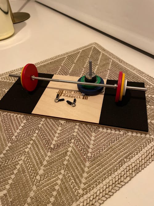 The Original Mini Barbell | Stainless Steel Model Barbell + PR Tracker