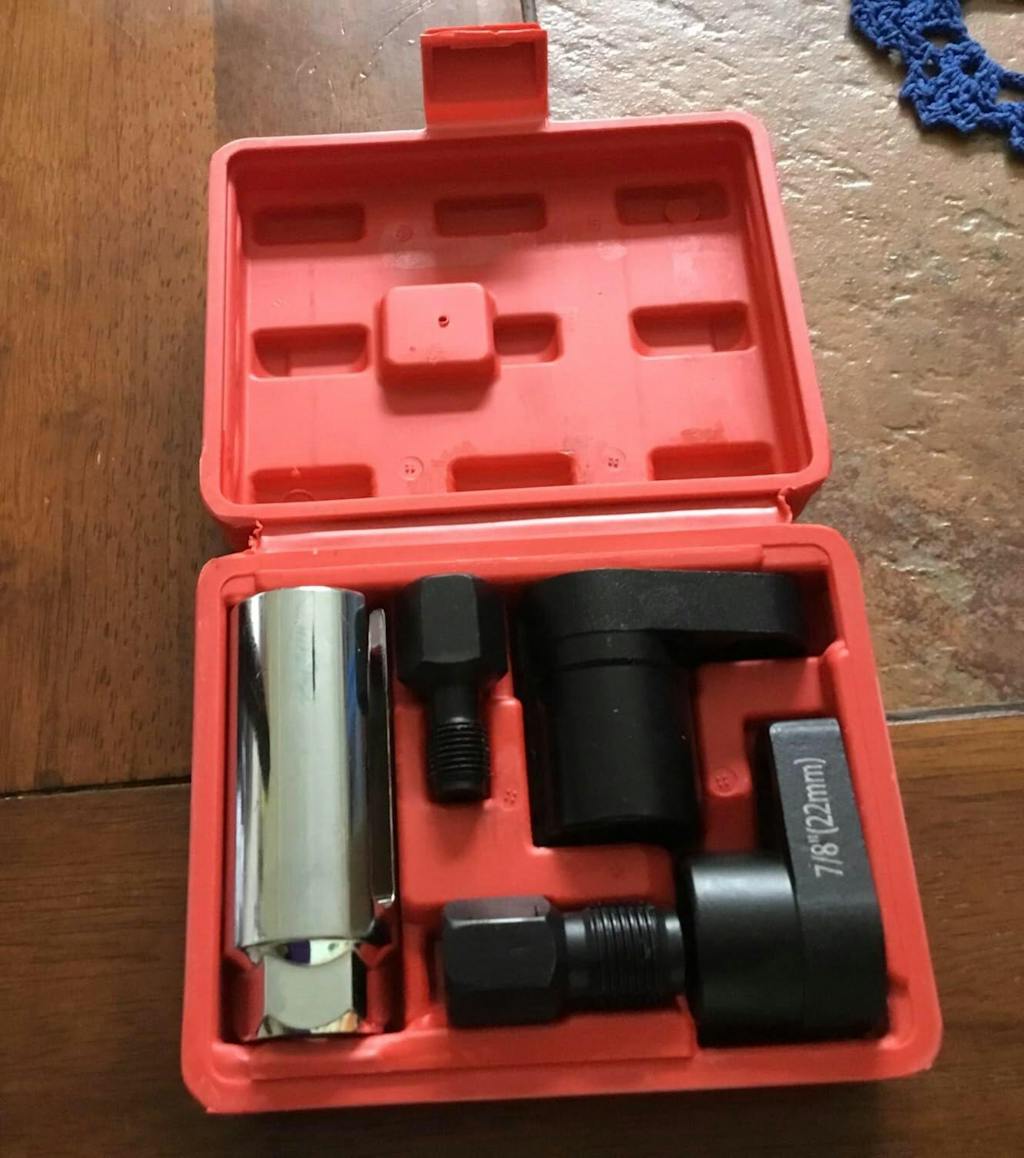 O2 Sensor Socket Set - 3/8" & 1/2" Drive, 7/8" & 22mm O2 Sensor Wrench ...