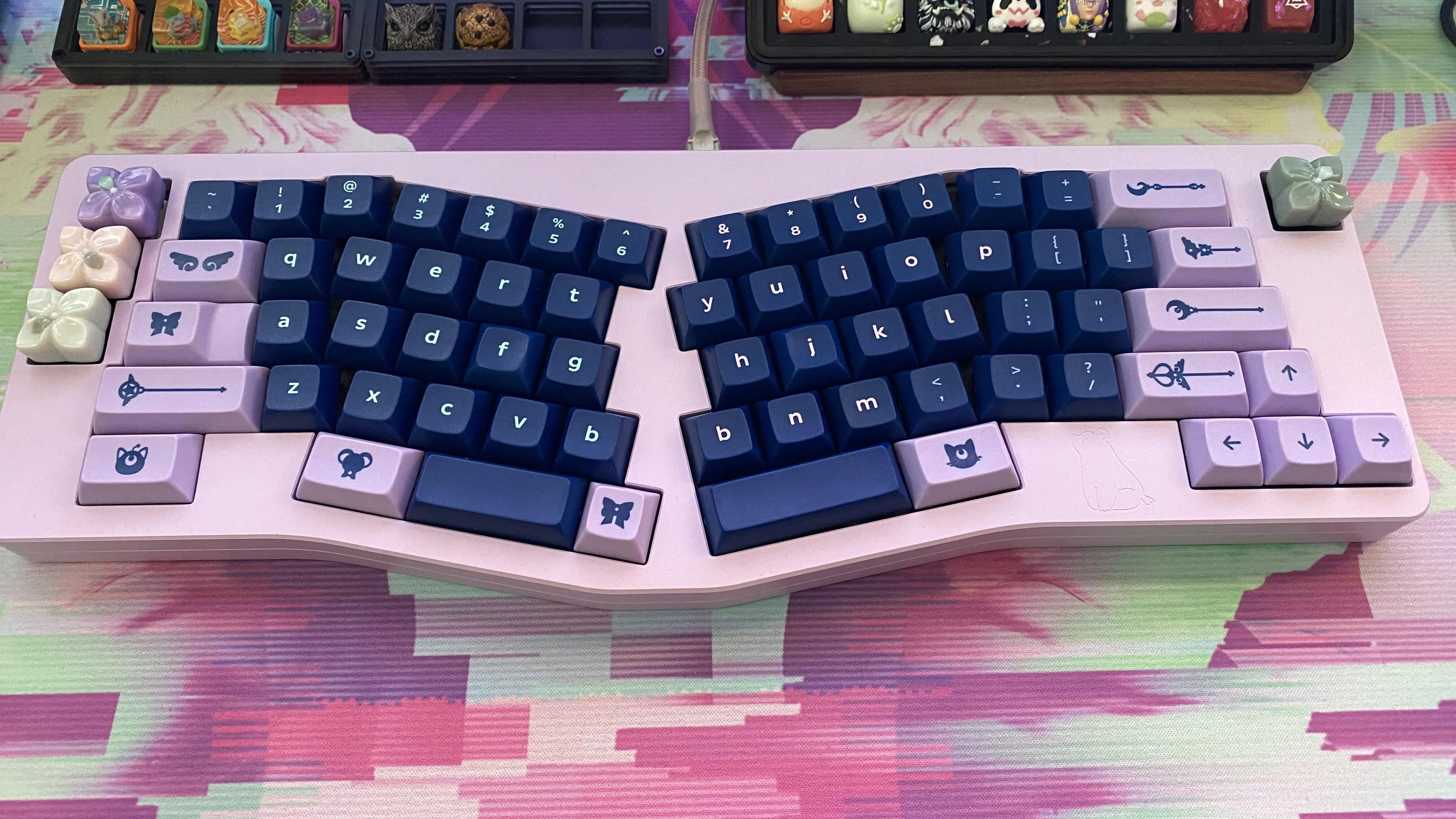DSA Dark Magic Girl Keycaps by Mintlodica® Bring joy to your workspace!