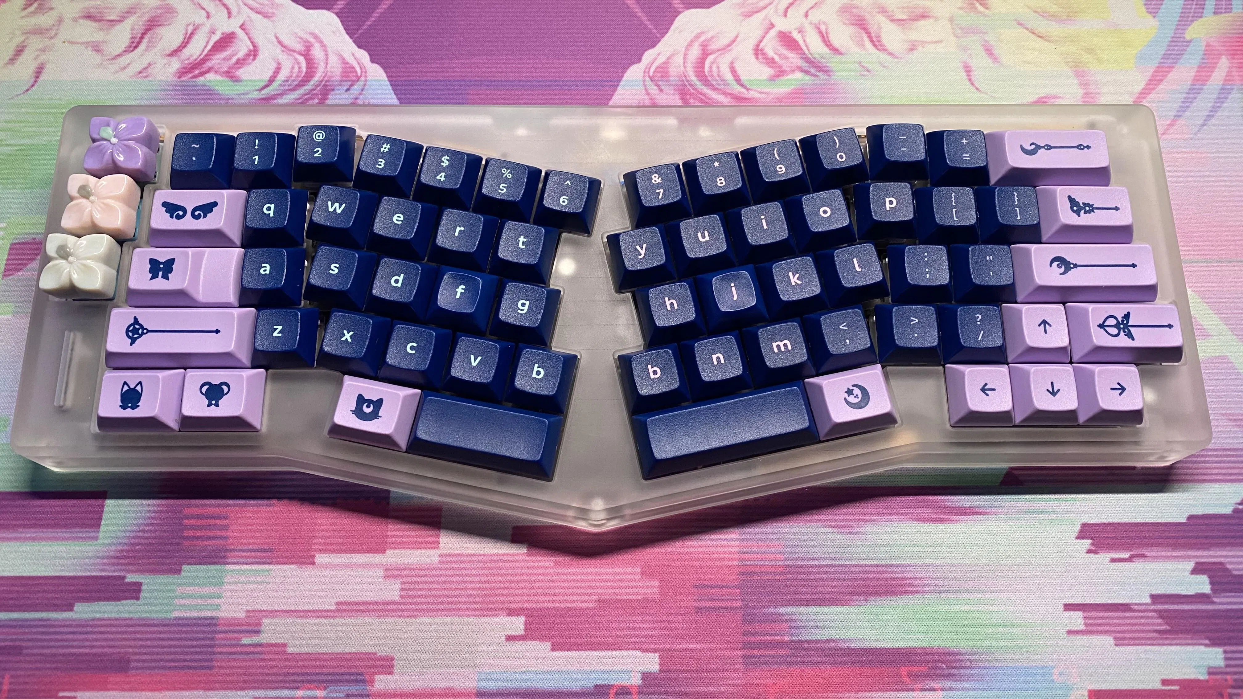 DSA Dark Magic Girl Keycaps by Mintlodica® Bring joy to your workspace!