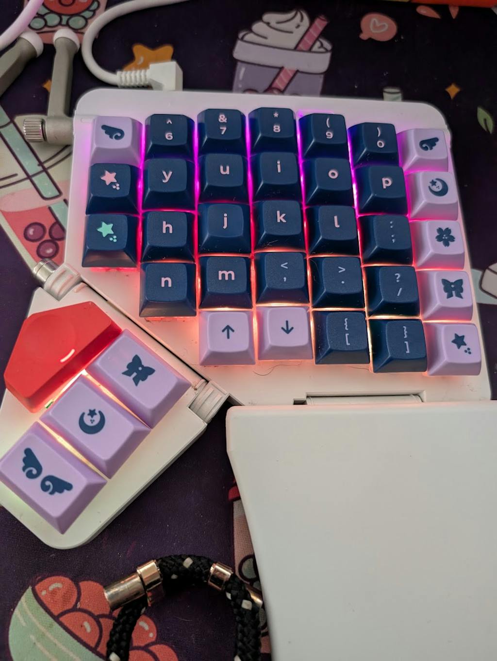 DSA Dark Magic Girl Keycaps by Mintlodica® Bring joy to your workspace!