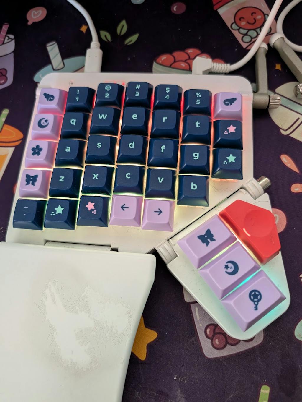 DSA Dark Magic Girl Keycaps by Mintlodica® Bring joy to your workspace!
