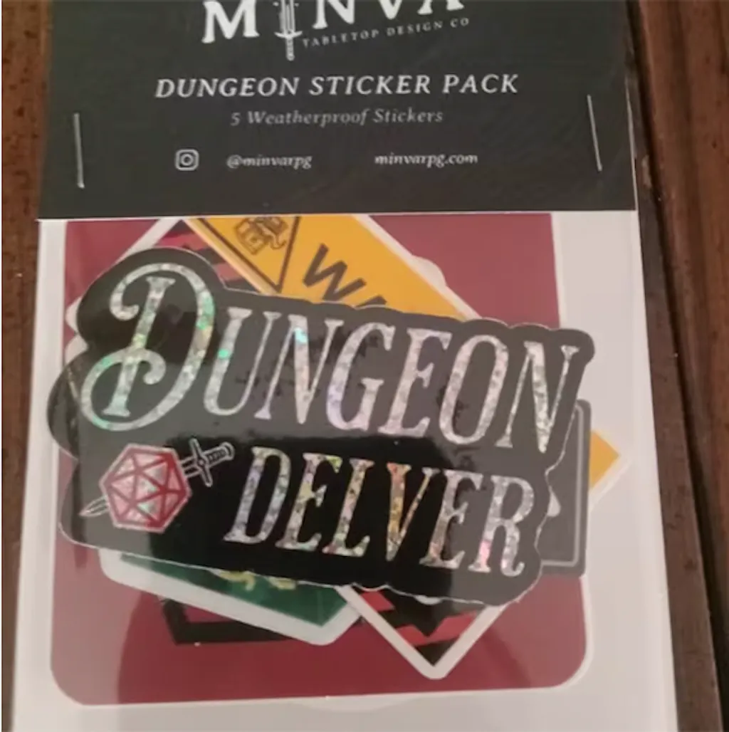 Dungeon Sticker Pack – Minva Tabletop Design Co