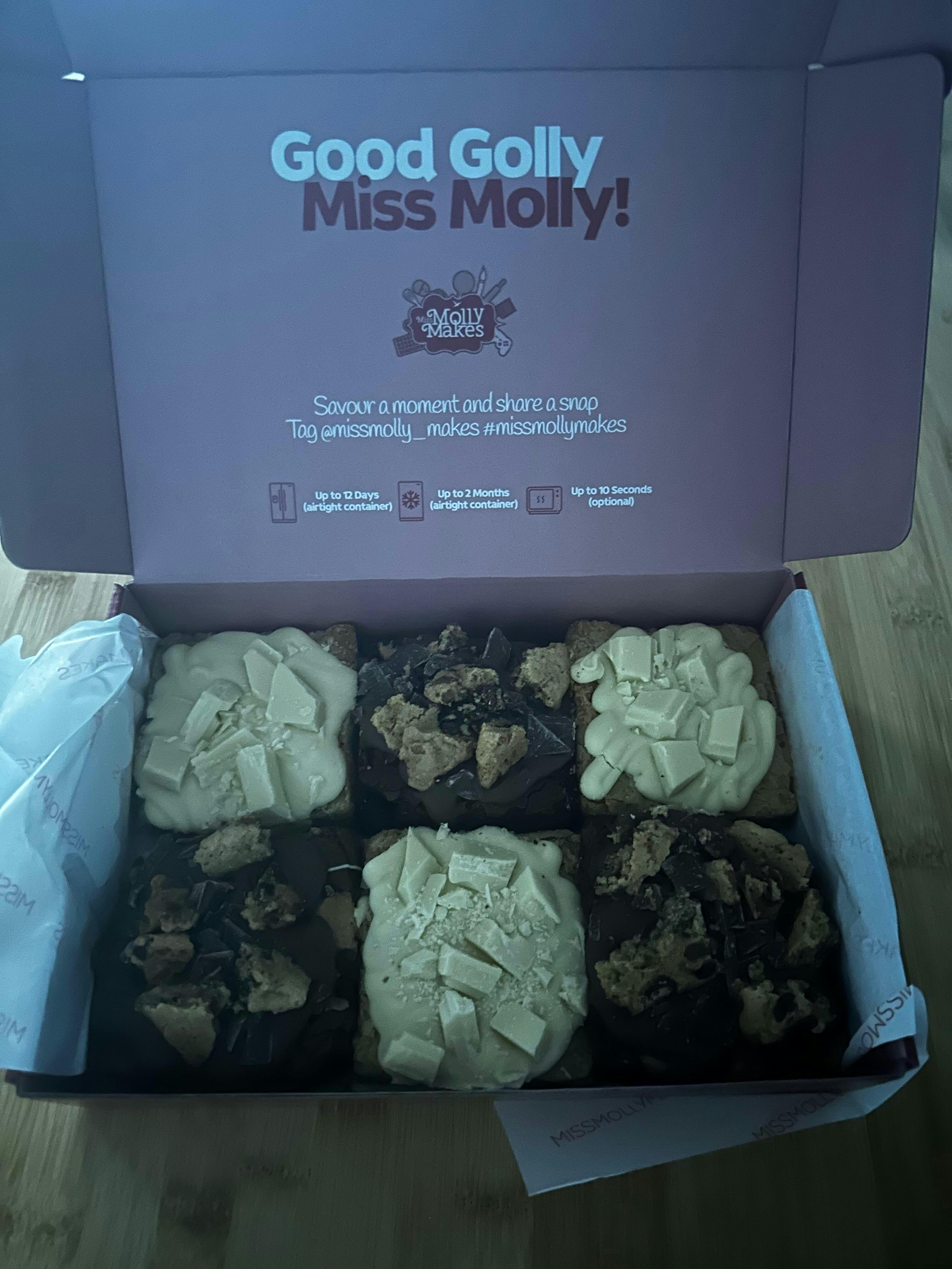 Naked Brownies - Miss Molly Makes Brownies