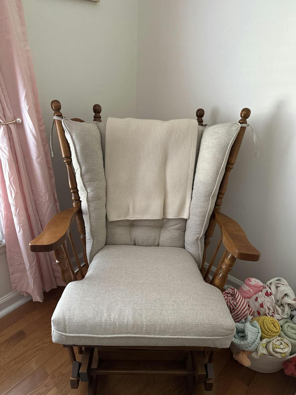 Wingback Glider Rocker Replacement Cushions for a 4-Post Rocking Chair - Miss Polly's Piece Goods