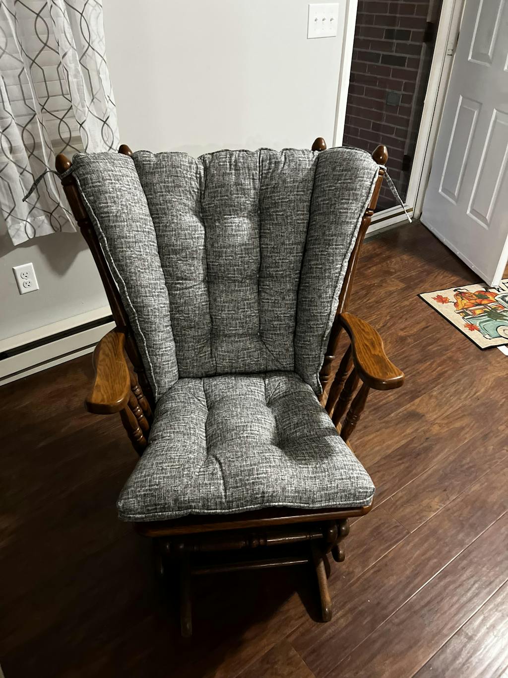 Wingback Glider Rocker Replacement Cushions for a 4-Post Rocking Chair ...