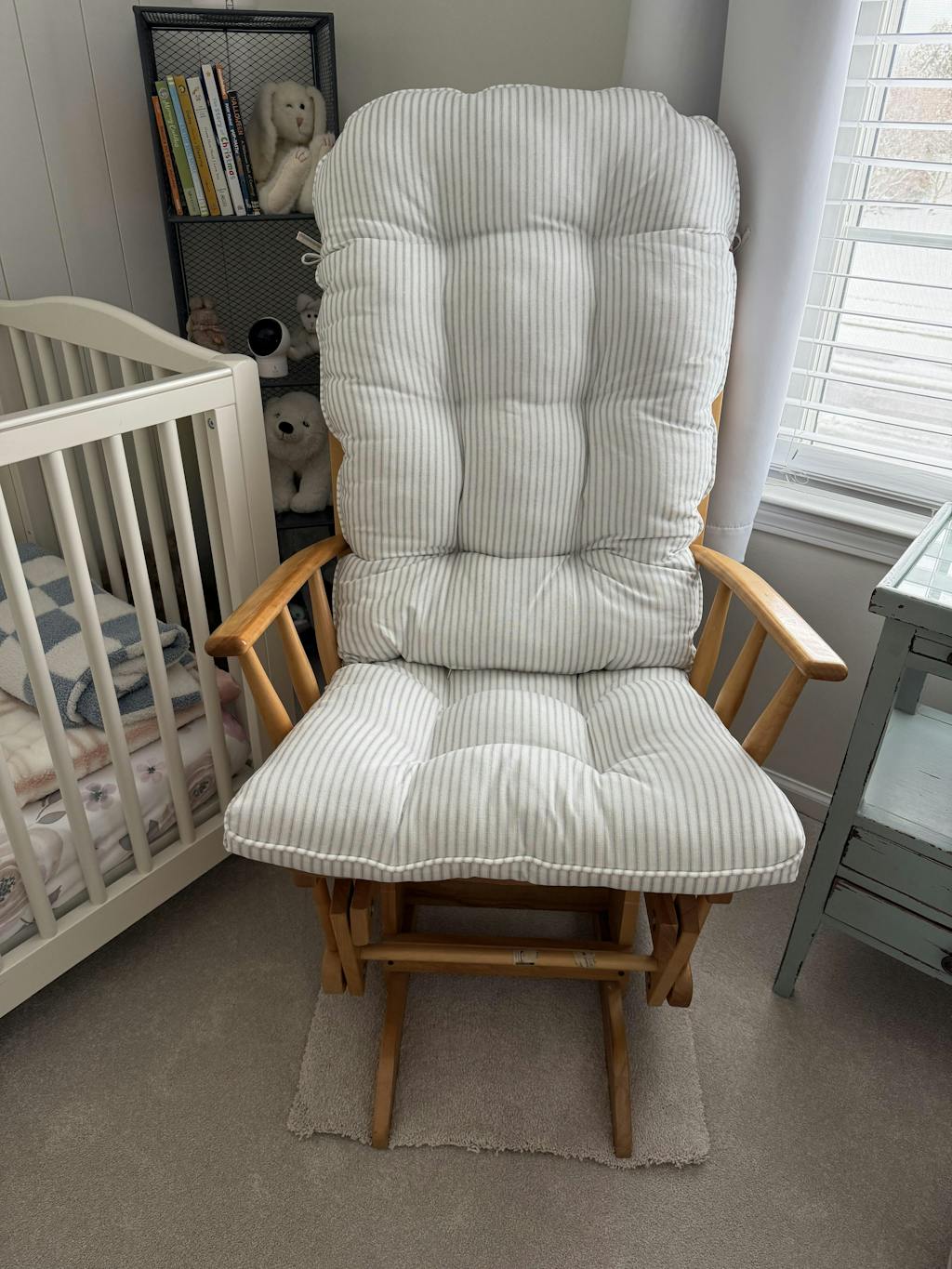 Glider Replacement Cushions for a Round Top Glider Rocker or Rocking C ...