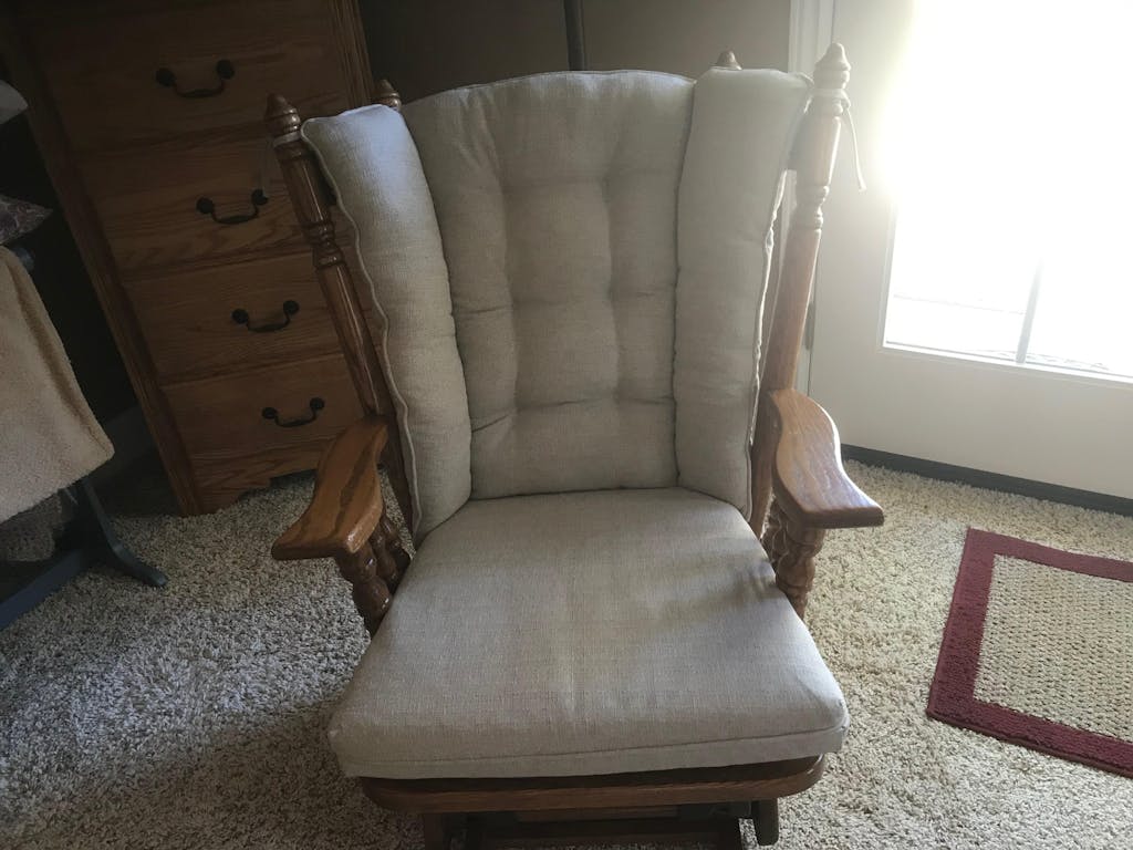 Wingback Glider Rocker Replacement Cushions for a 4-Post Rocking Chair ...