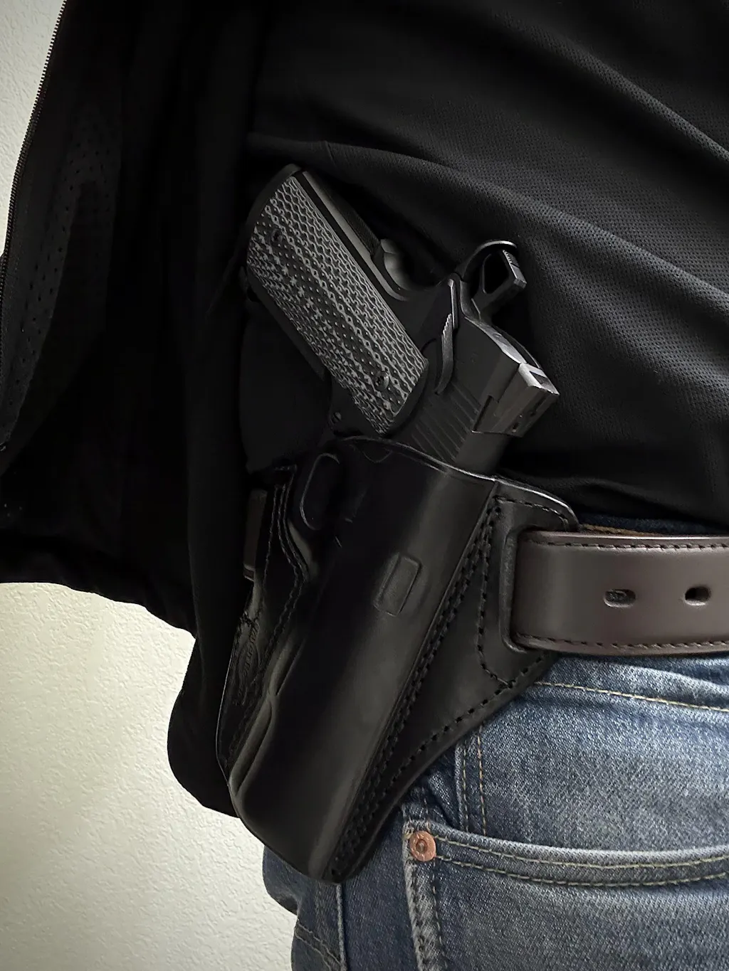 5JR Full Length Leather Concealment Holster 5JR-FD – Mitch Rosen ...
