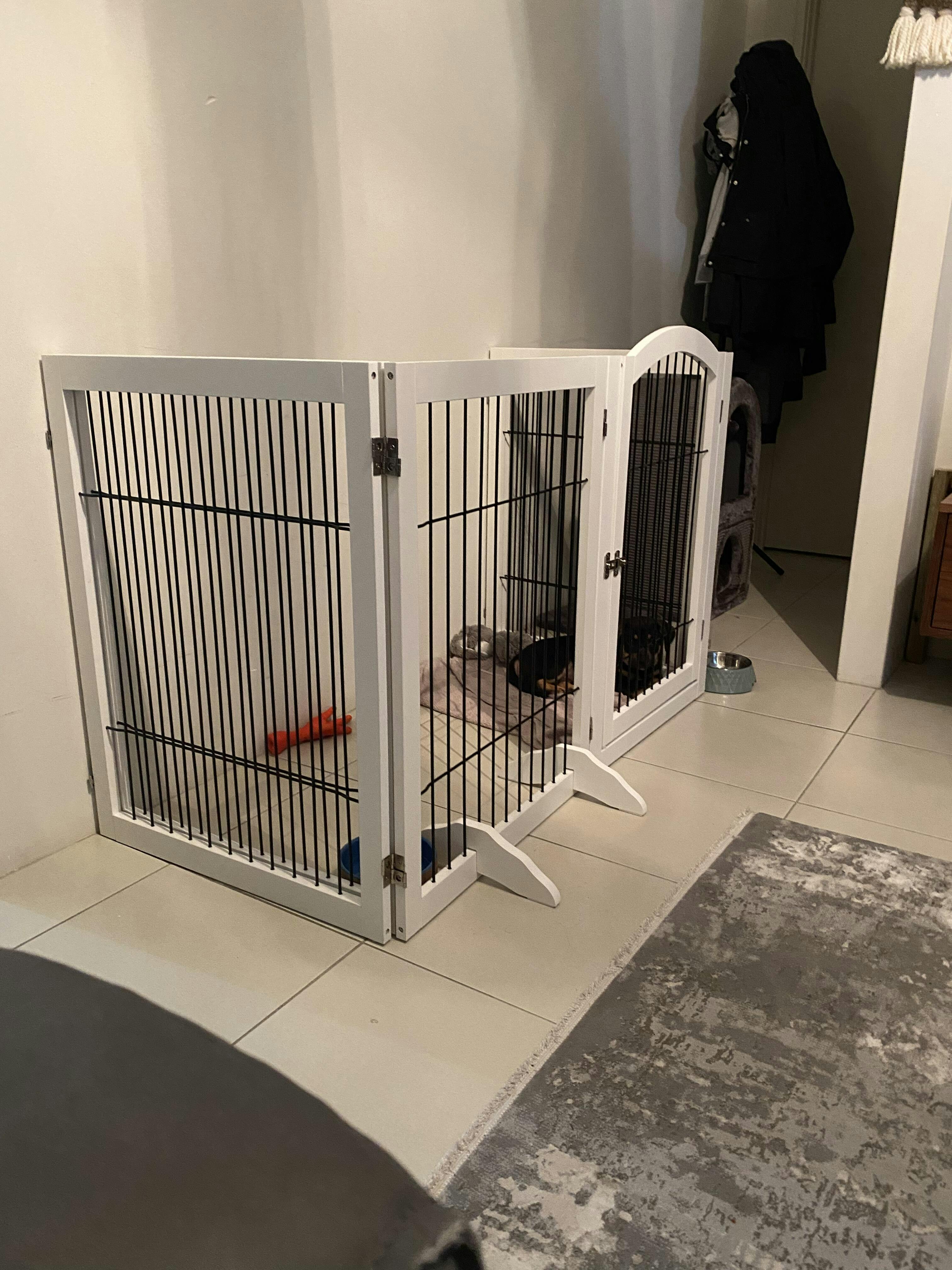 Wooden Dog Pen, Puppy Enclosure & Six Panel Pet Gate - Modern Pets
