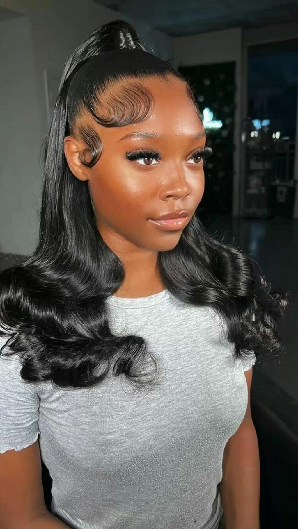 Velcro Wrap Around Ponytail Extensions Body Wave Human Hair Brazilian ...