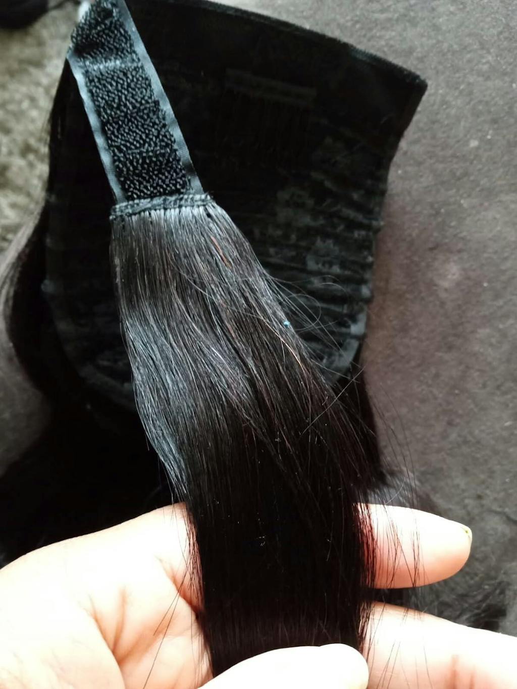 Body Wave Velcro Ponytail Brazilian Human Hair Wrap Arount Ponytail ...