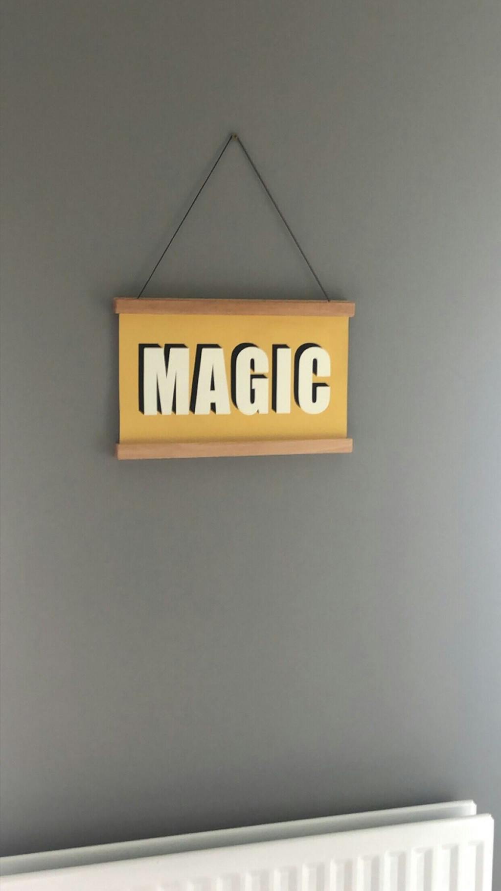MAGIC Hanging Poster Print In Yellow – Modo Creative