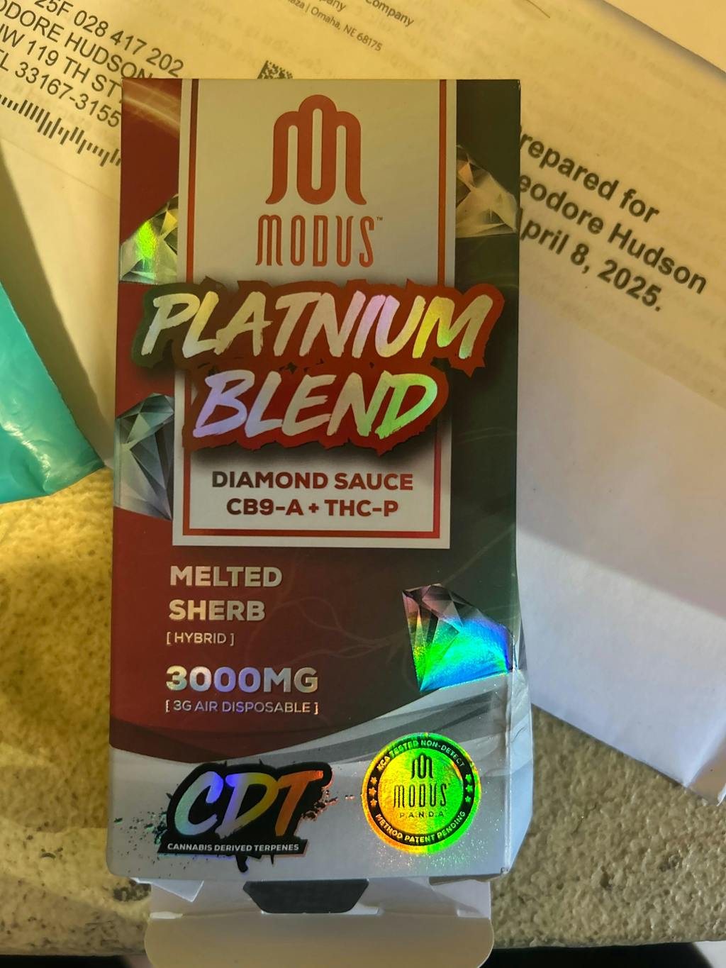 Modus Platinum Blend - Premium Carts & Disposables - Modus Brand