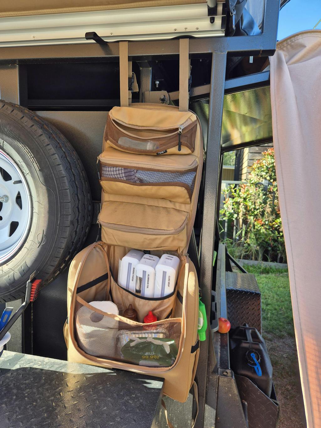 Camp Kitchen Caddy Bag | Hanging Storage Organiser for Camping – Mogu ...