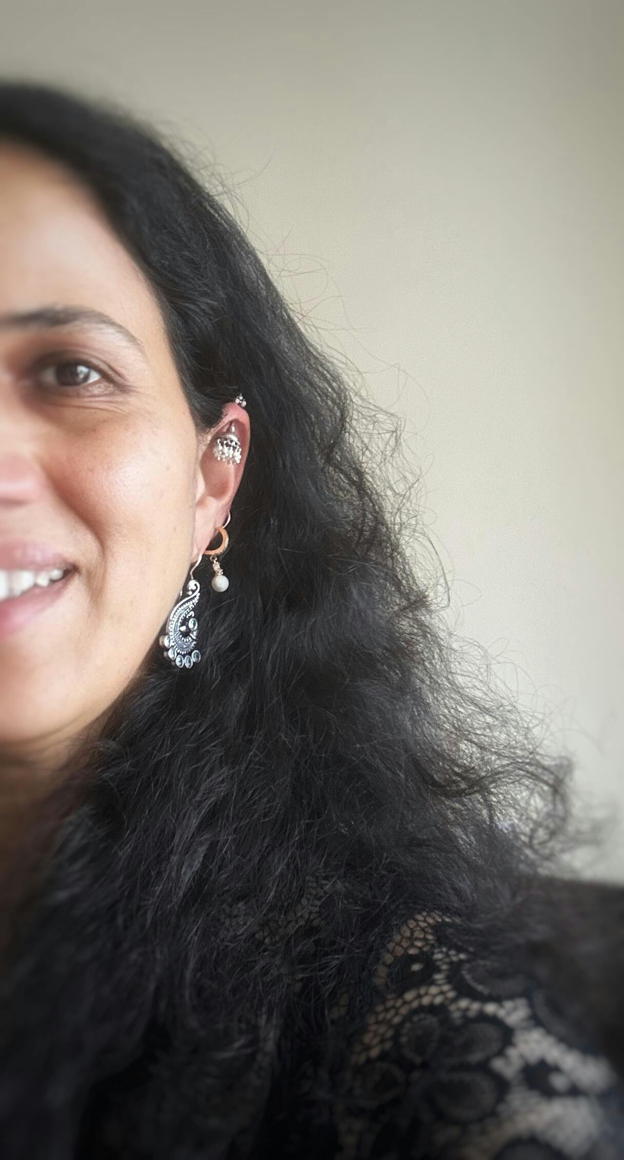 Buy Moti Silver Bugadi, Pierced by MOHA Online by MOHA