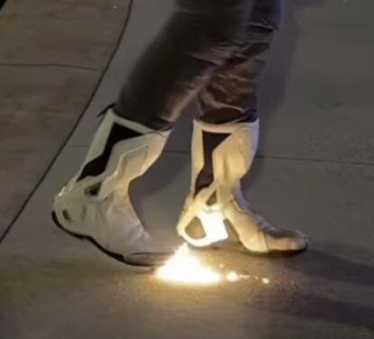 CoreV5 Obsidian Foot Sliders - Intense Sparks and Durability